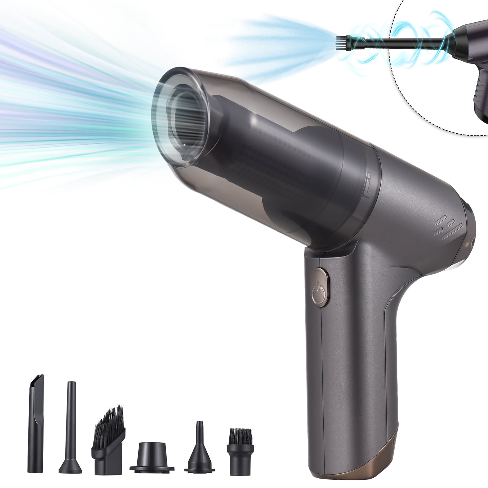 Handheld Vacuum Cordless 19000Pa Powerful Suction and Blowing 3 in 1 ...