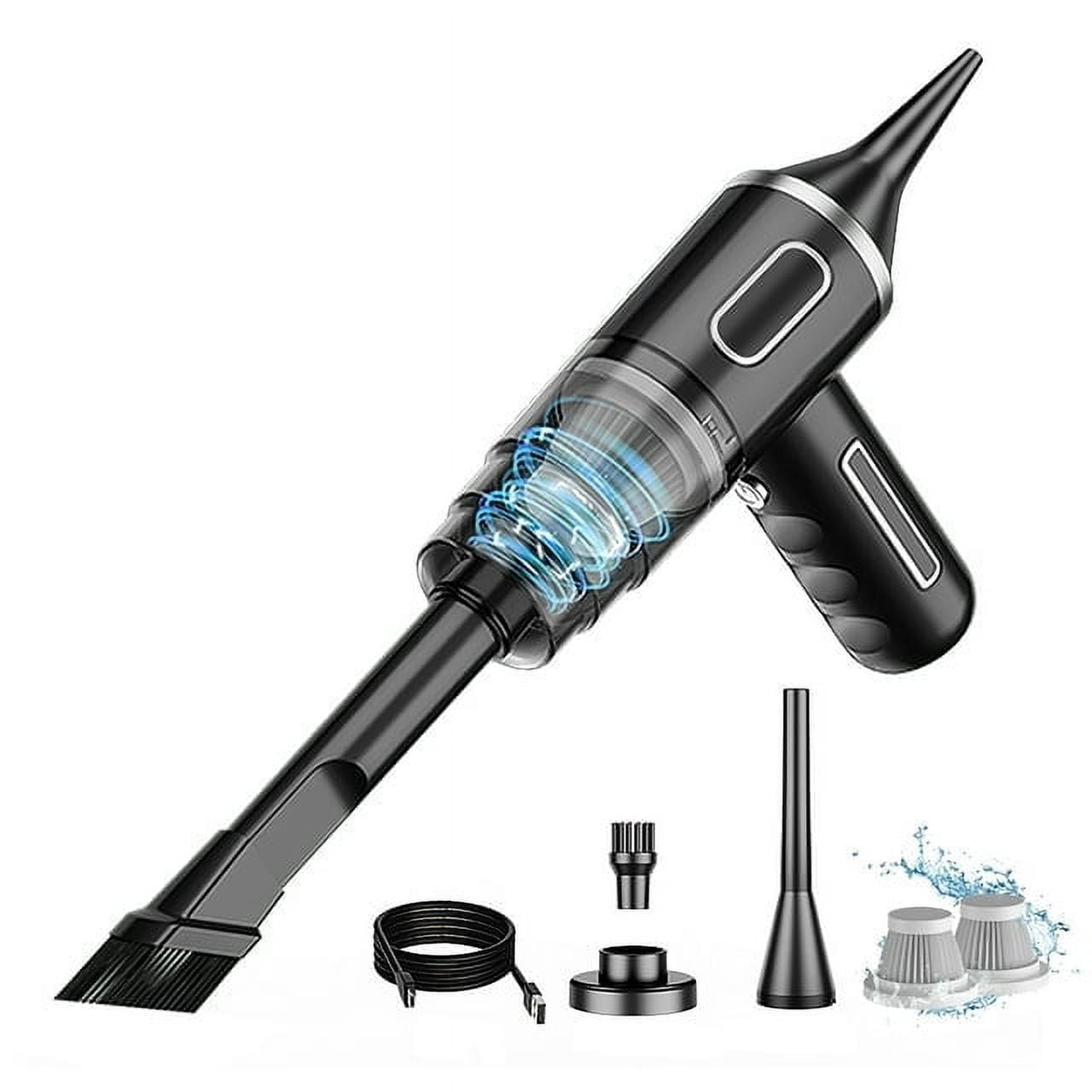 Handheld Vacuum Cordless, 29000PA Powerful Car Vacuum Cleaner, 120W ...