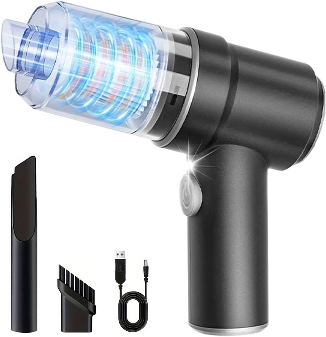 Handheld Vacuum Cordless,50W 4000PA Mini Vacuum Cleaner and Air Duster ...