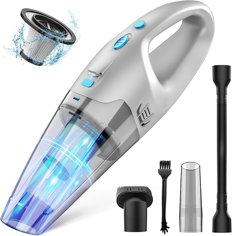 Handheld Vacuum Cordless,Car Hand Cordless Rechargeable,Powerful ...