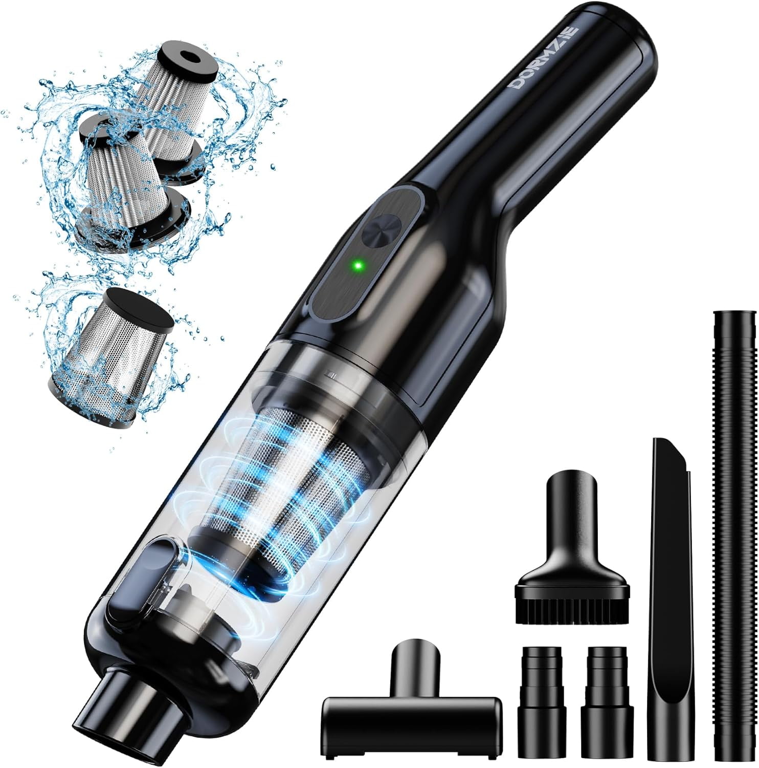 Handheld Vacuum Cordless with 16000Pa Power, Compact 1.3lbs for Car ...