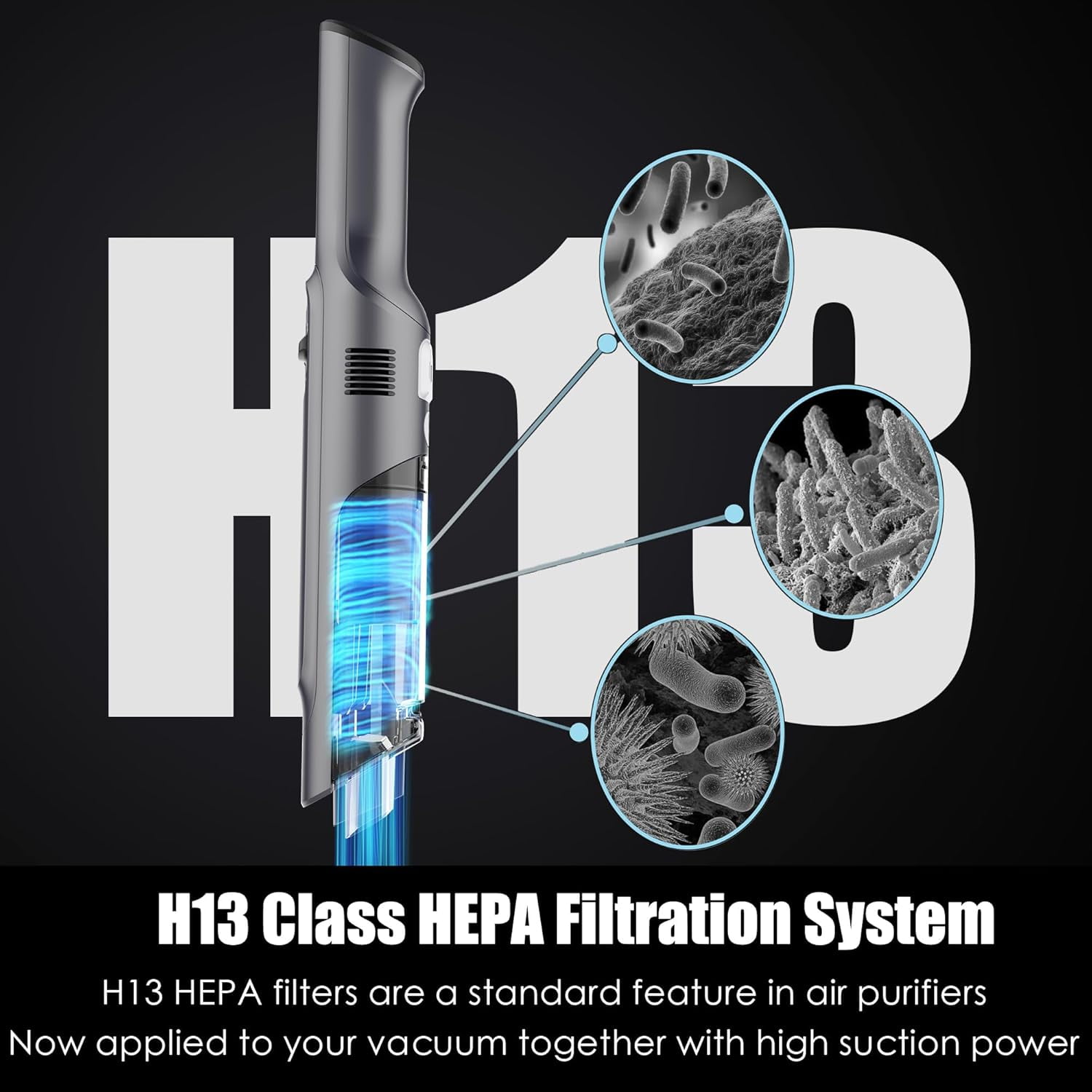 Handheld Vacuum Cordless, Lightweight 1.4lb with Powerful Suction ...