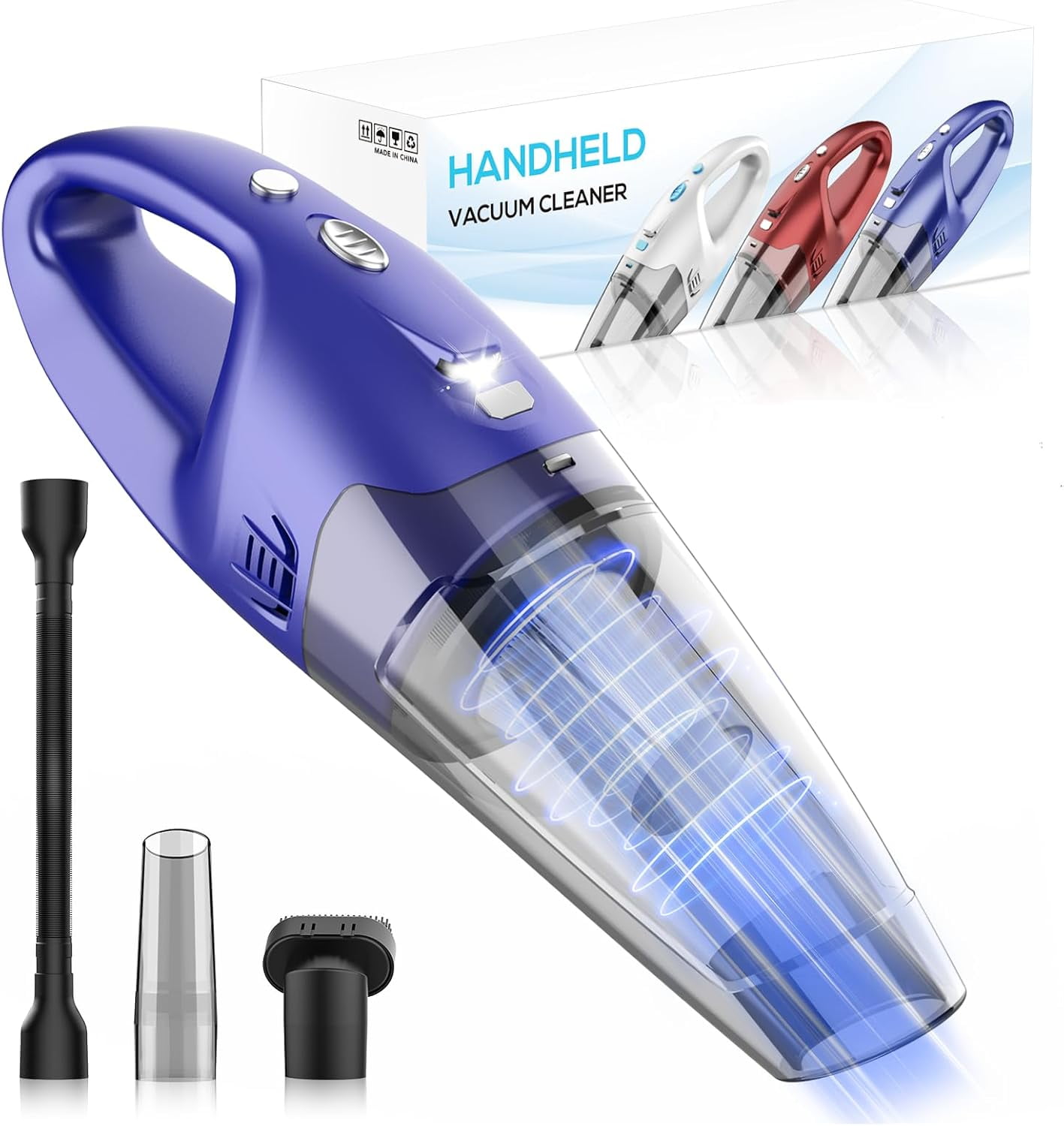 Handheld Vacuum Cordless Rechargeable – 6000Pa Mini Hand Held Vacuum ...