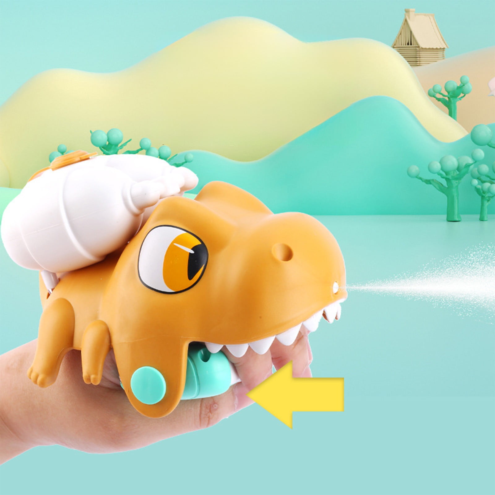 Handheld Water Blaster Dinosaur Design | Mini Plastic Grip Water Toy ...