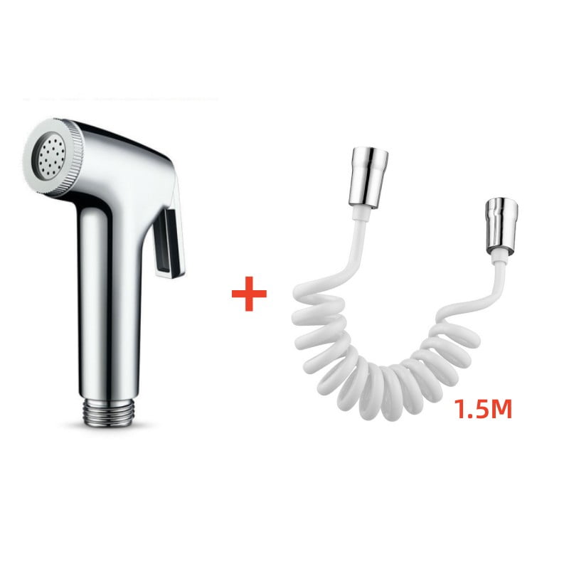 Handheld Water Toilet Bidet Sprayer Flexible Spring Shower head Hose ...