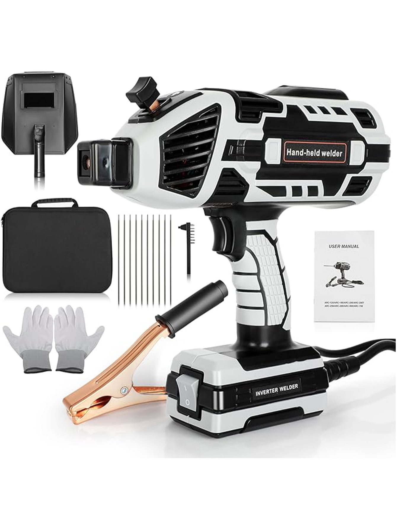 Handheld Welder Machine 110V Portable ARC Welding Machine IGBT Inverter ...