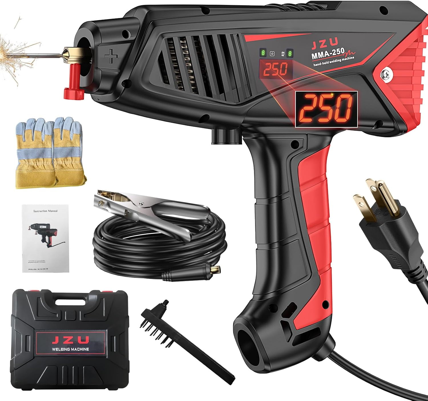 Handheld Welding Machine, Upgrade MMA 250A IGBT Inverter Portable Arc ...