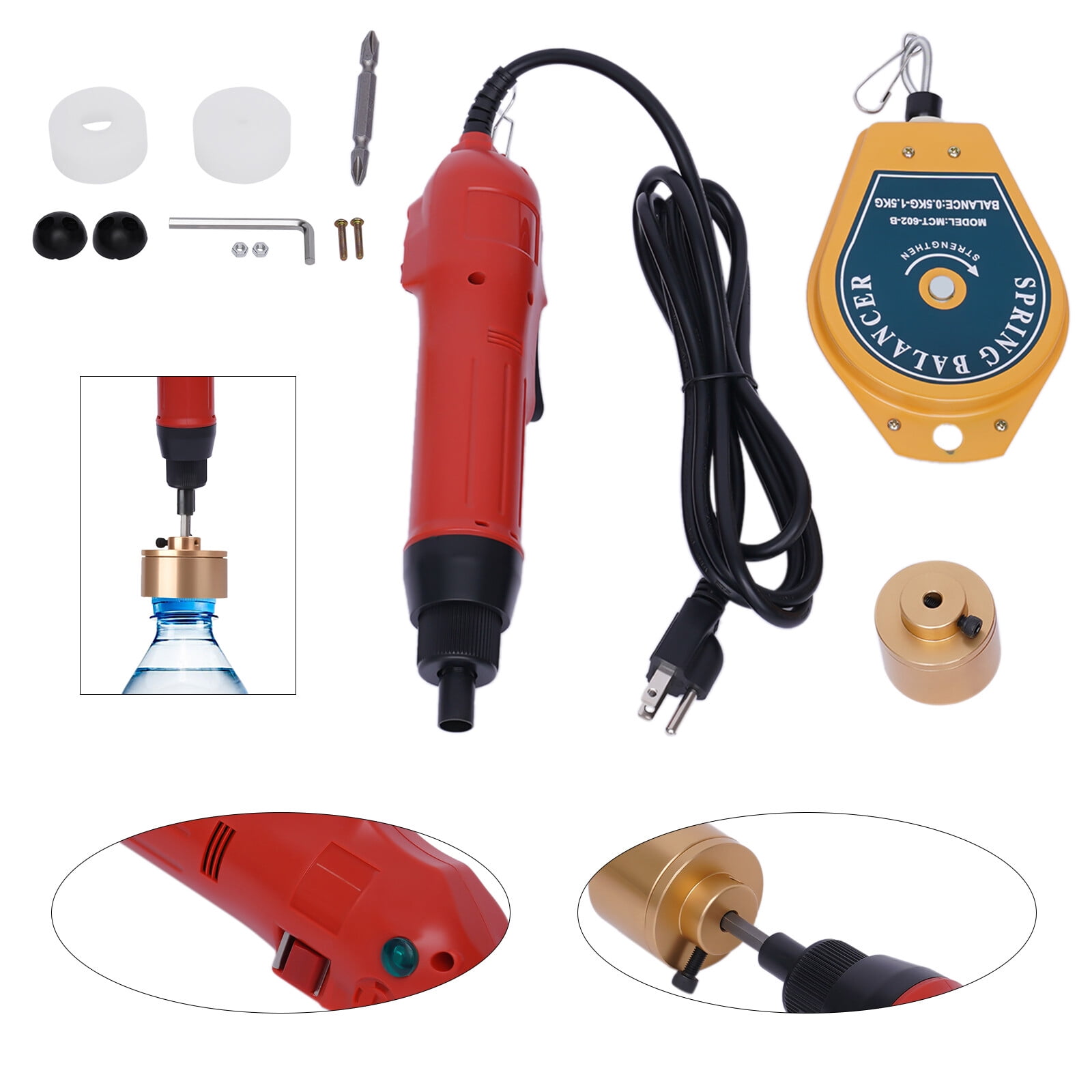 Handheld bottle capper electric bottle capping machine Bottle Screwing ...