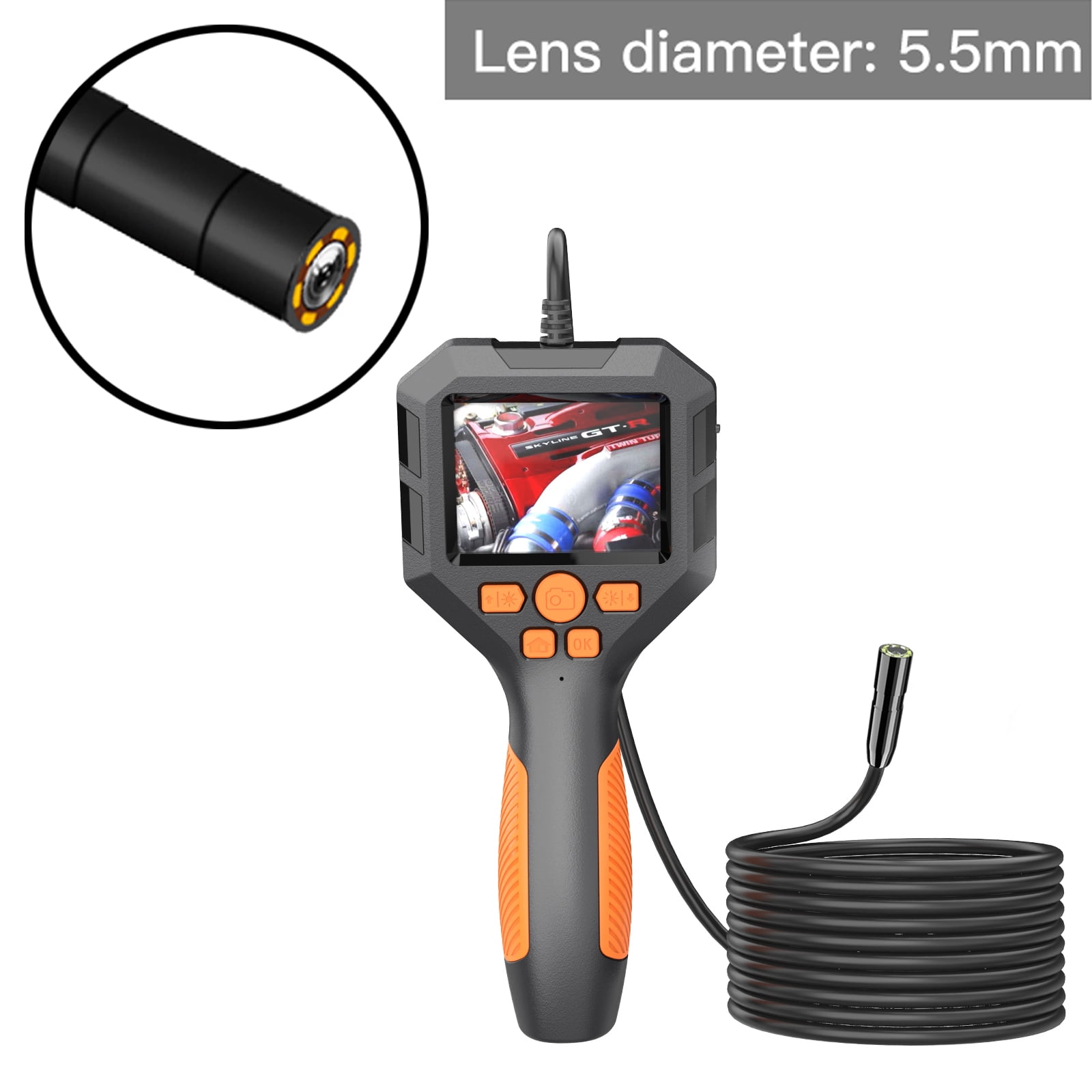 Handheld endoscope camera ip68 single lens 1080p hd industial borescope ...