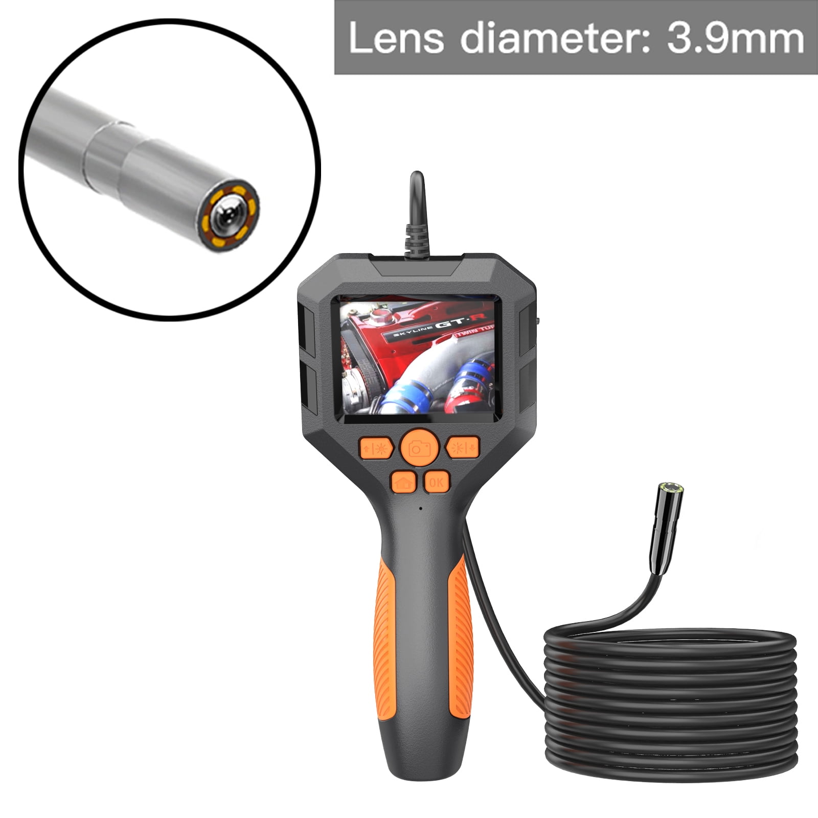 Handheld endoscope camera ip68 single lens 1080p hd industial borescope ...