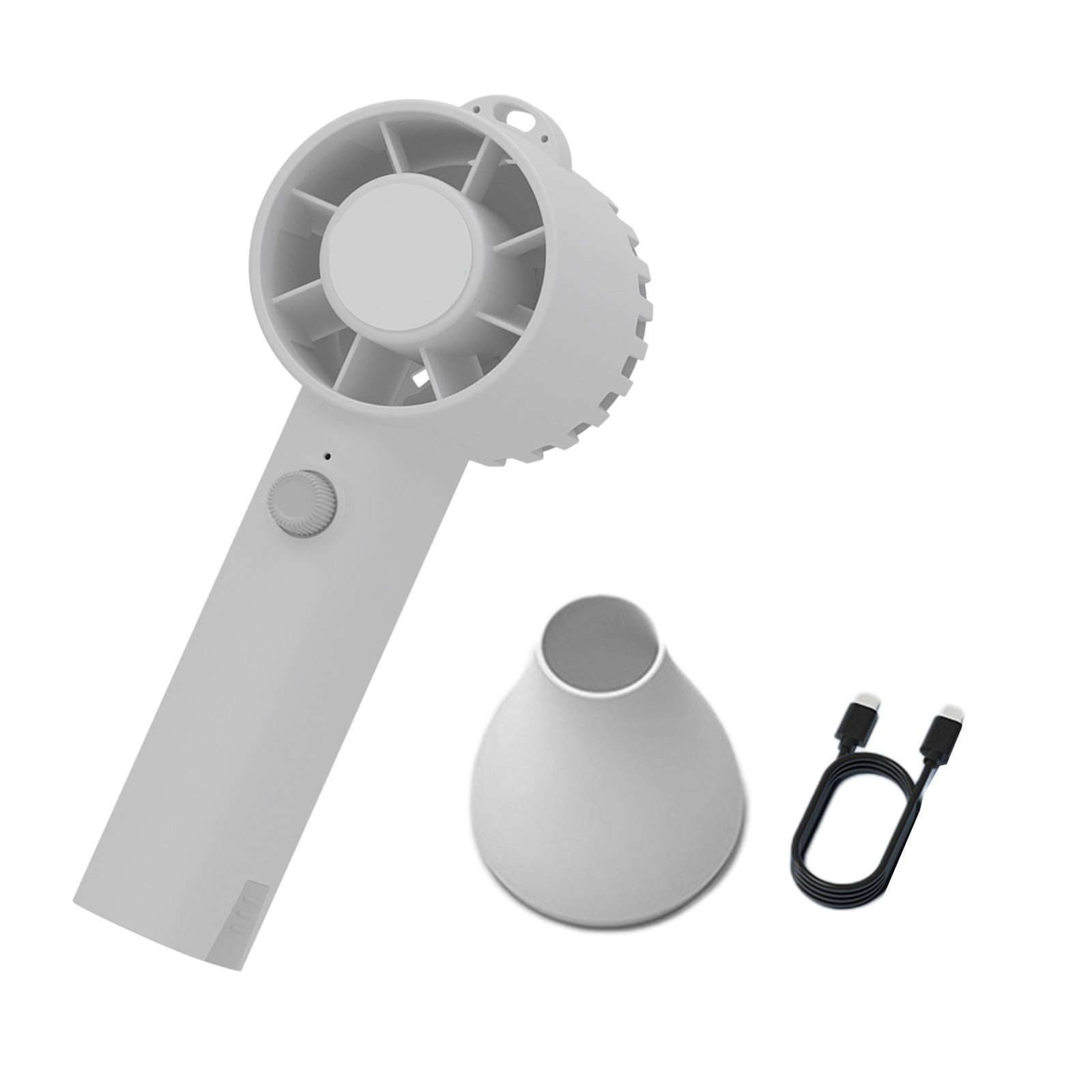 Handheld fan 100-speed stepless speed adjustment large wind power ...