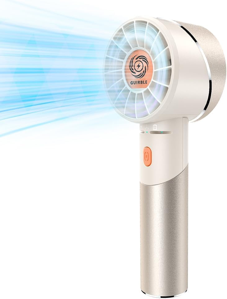 Handheld fan, portable turbo fan, powerful personal fan (7000rpm high ...