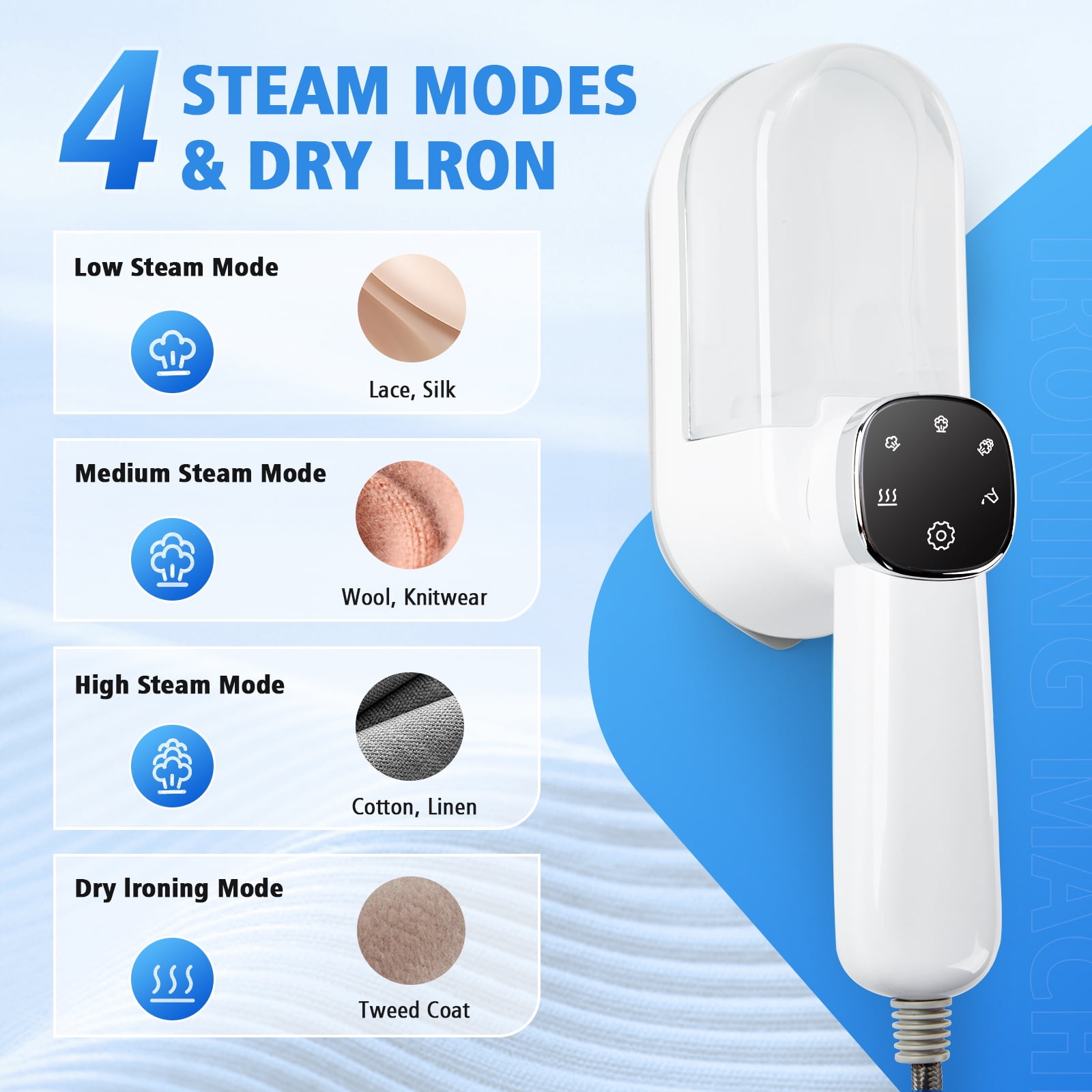 Handheld hanging ironing machine-detachable water tank electric iron, 2 ...