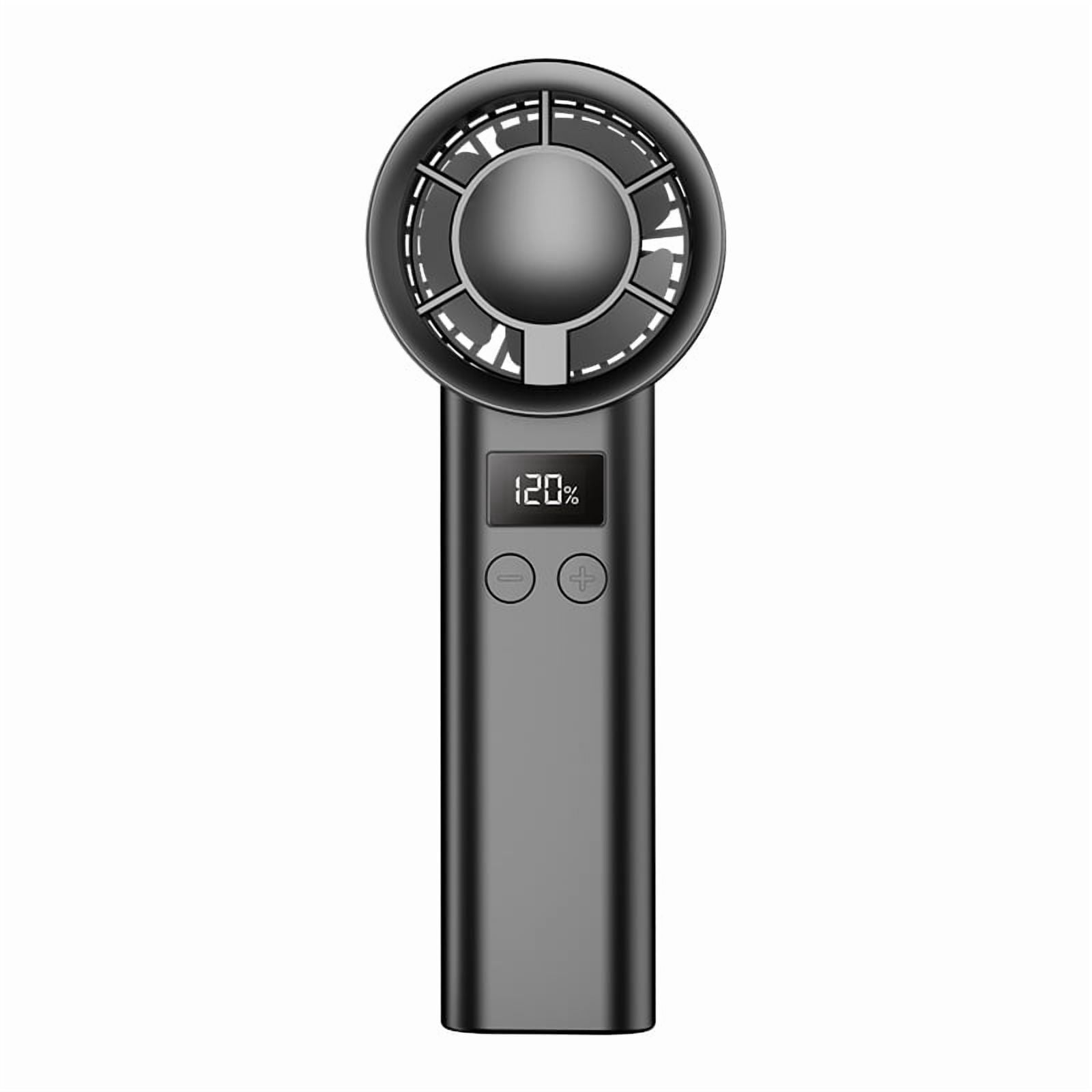 Handheld mini fan with digital battery display, high-speed turbine ...