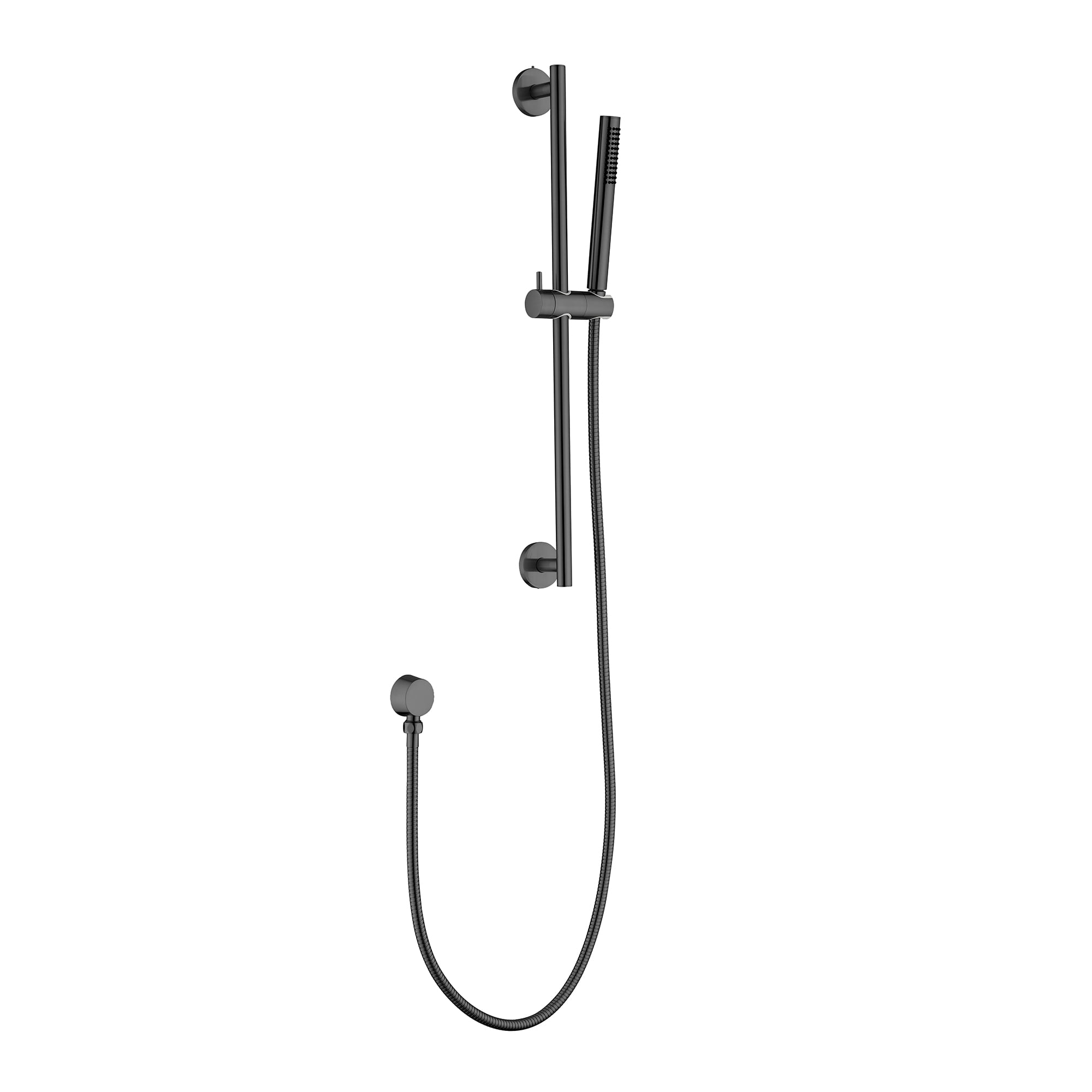 Handheld shower head with adjustable shower slide bar and hose ...