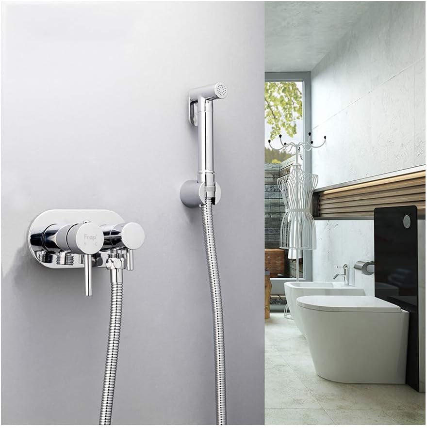 HandheldSpray Shower Set Wall Bracket Brass Toilet Sprayer Hot and Cold ...