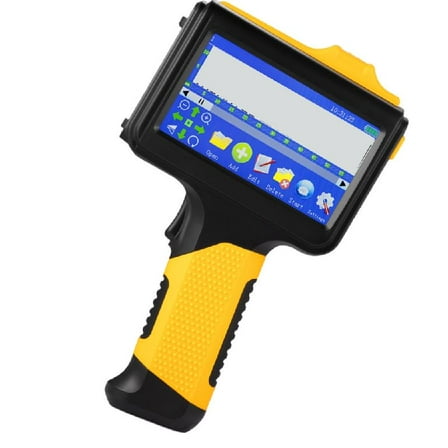 Portable Handheld Printer Gun - 4.3" Mobile Touch Screen Inkjet Label ...