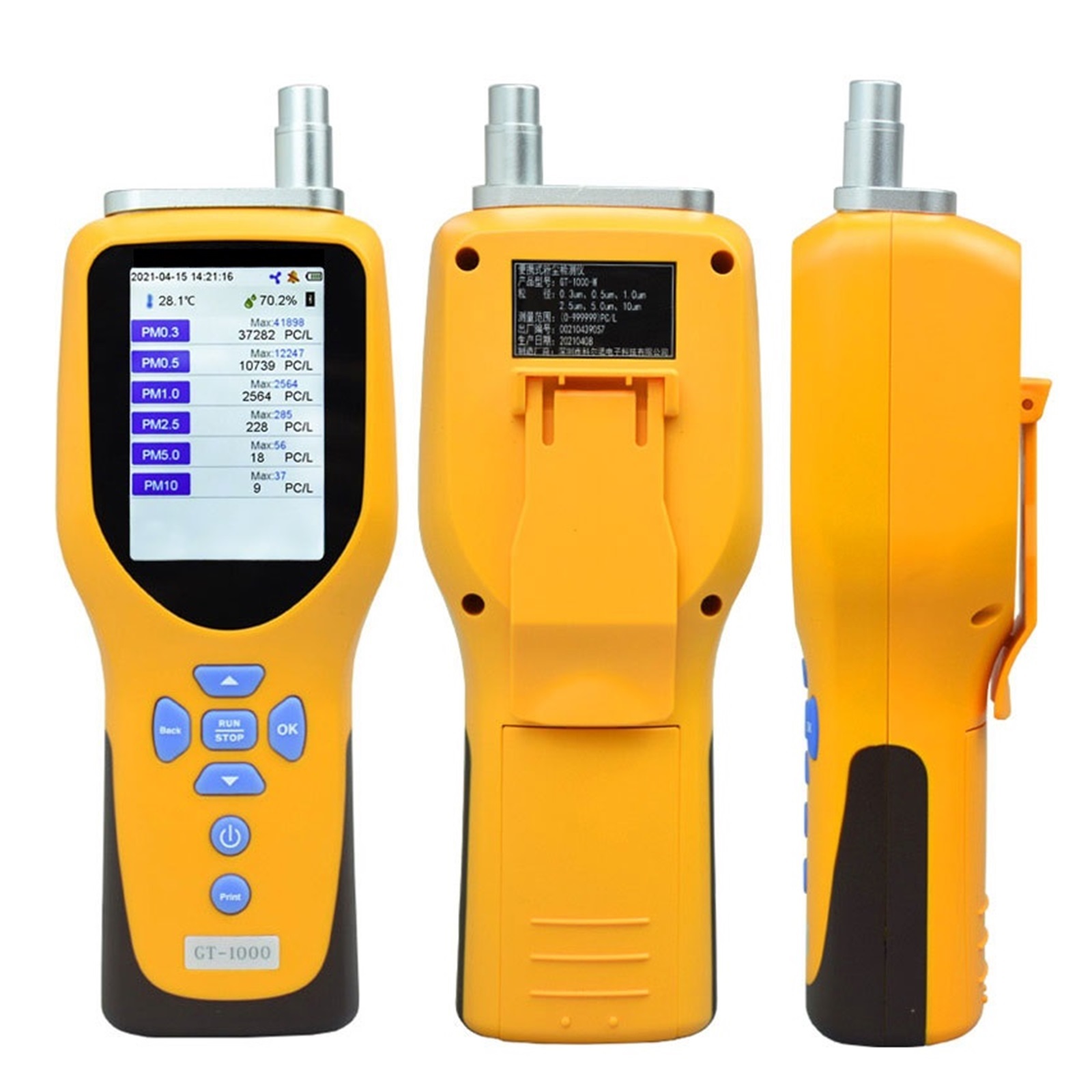 Handhold Dust Particle Counter Dust Detector Air Quality Detector Pm2.5 ...