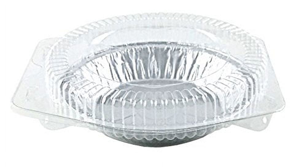 Handi-Foil 6" Aluminum Foil Pie Pan Plate Tin w/Clear Plastic Clamshell ...