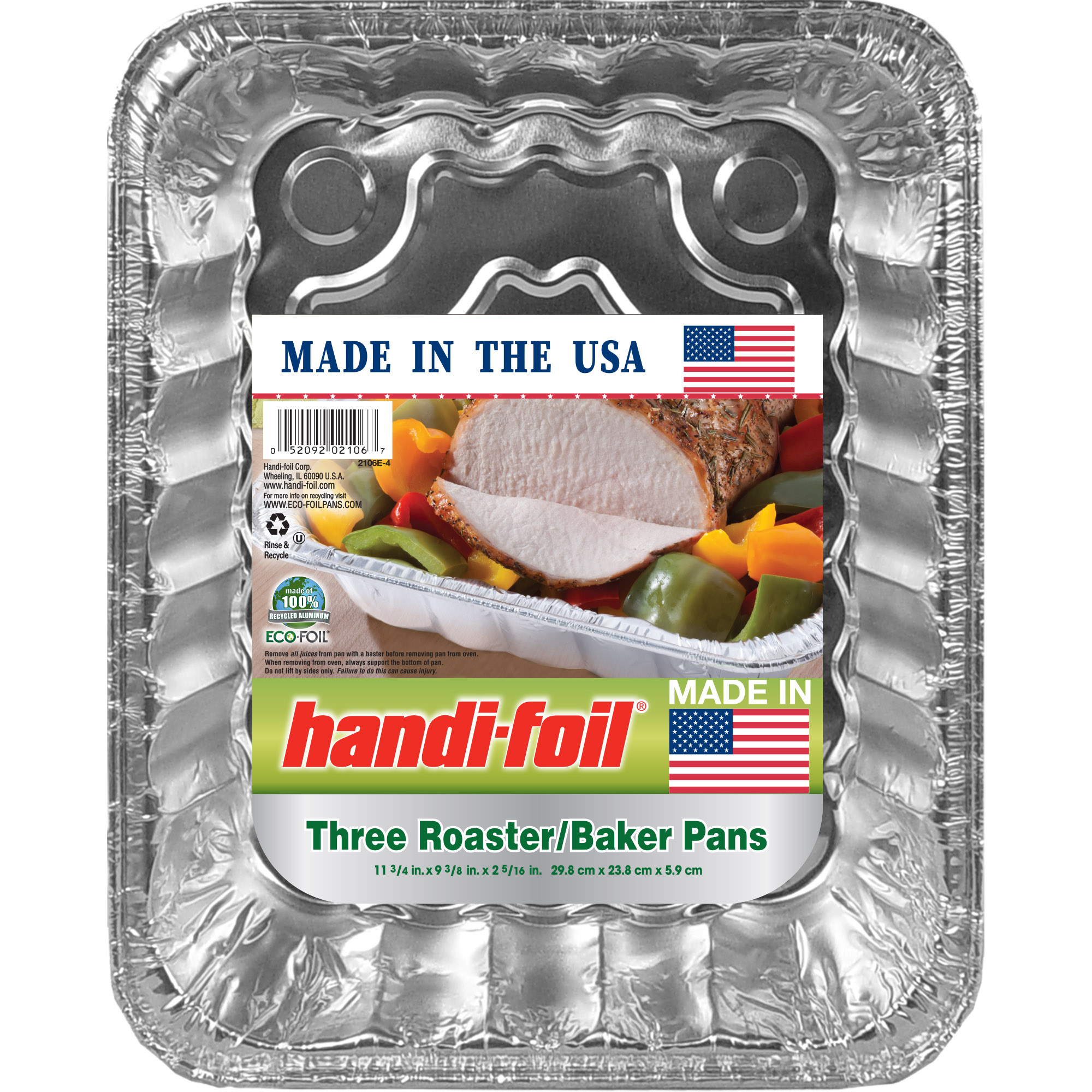 Mainstays Aluminum Foil Rectangular Extra Deep Roaster Pan, 1 Count ...