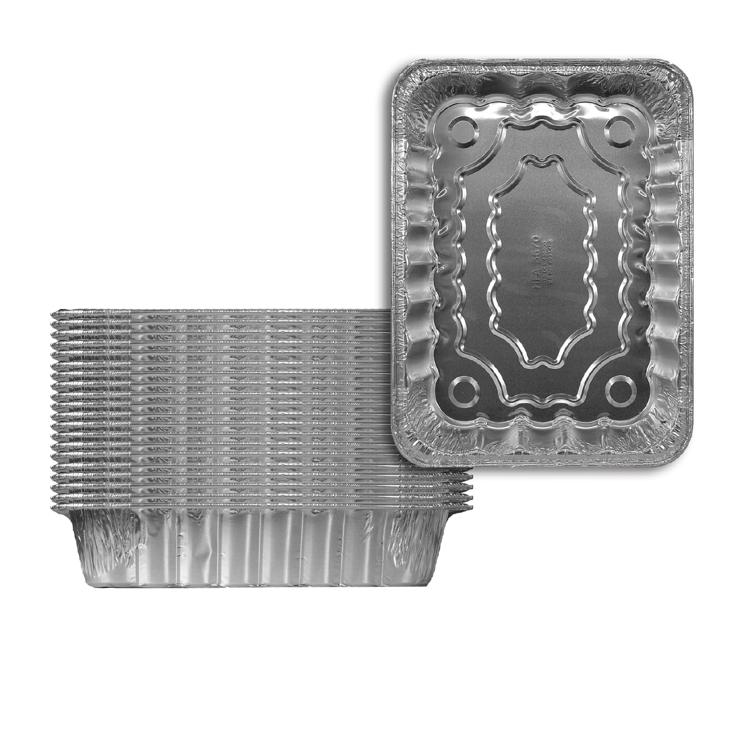 Handi-Foil Aluminum Disposable 13X9 Cake Pans, Rectangle Baking Set, 20 ...