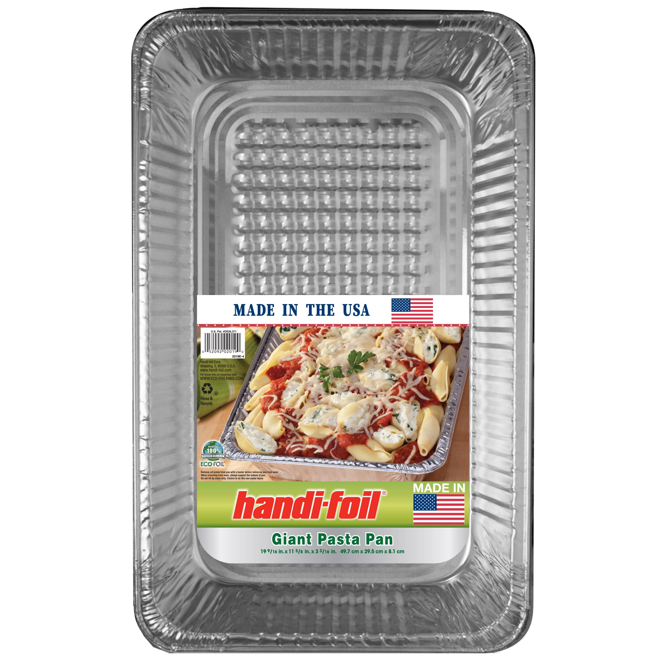 Handi-Foil Aluminum Giant Pasta Pan 1 Count Per Package - Walmart.com