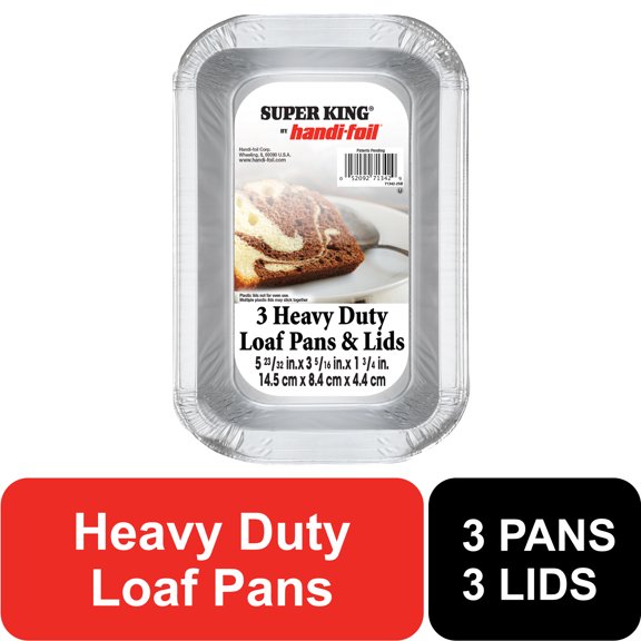 QKURT Mini Cake Pans, 200ML Aluminum Foil Loaf Baking Tins, 72pcs with ...