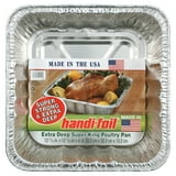 Handi-Foil 12.6" Square Super King Aluminum Poultry Pan - Walmart.com