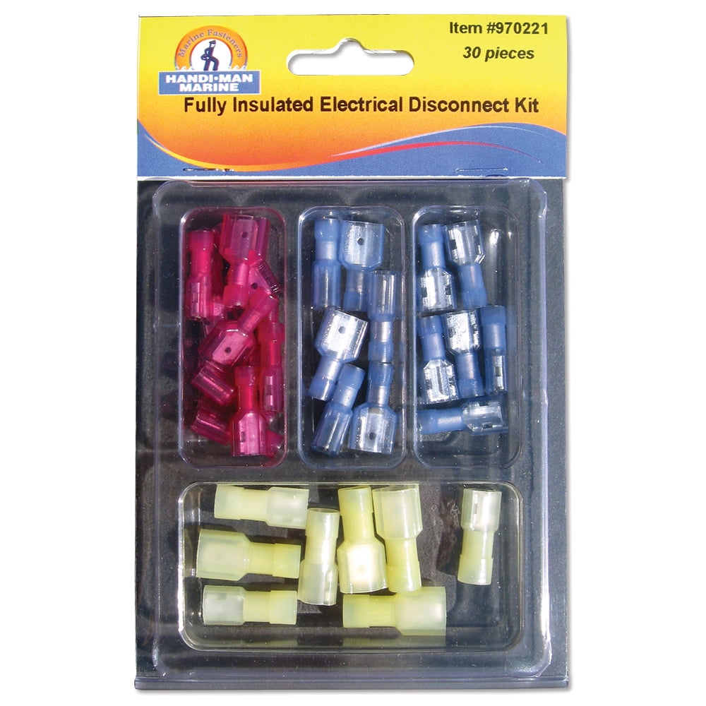Handi-Man Fully Insulated Disconnects Kit - 30 Pieces [970221 ...