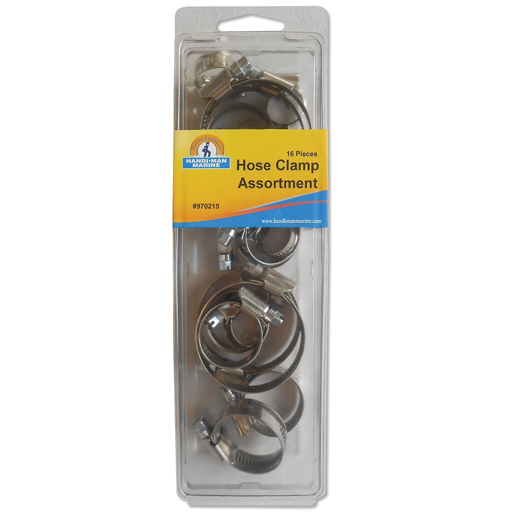 Handi-Man Stainless Steel Hose Clamp Kit -16 Pieces - Walmart.com
