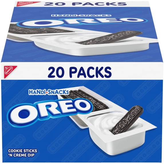 Handi-Snacks OREO Cookie Sticks 'N Creme Dip Snack Packs 20 count ...