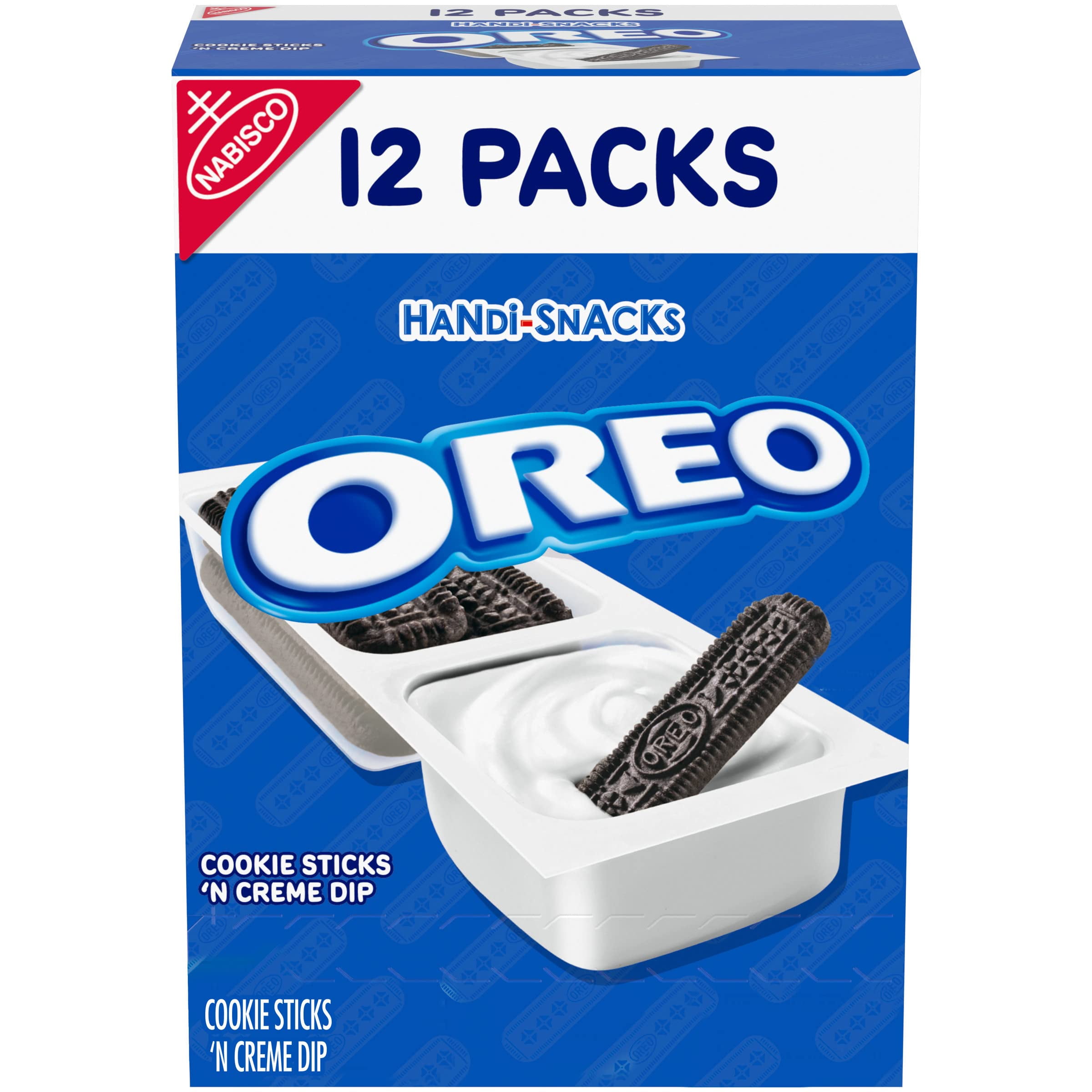 Handi-Snacks Oreo Cookie Sticks ,N Creme Dip Snack Packs, 12 Snack ...