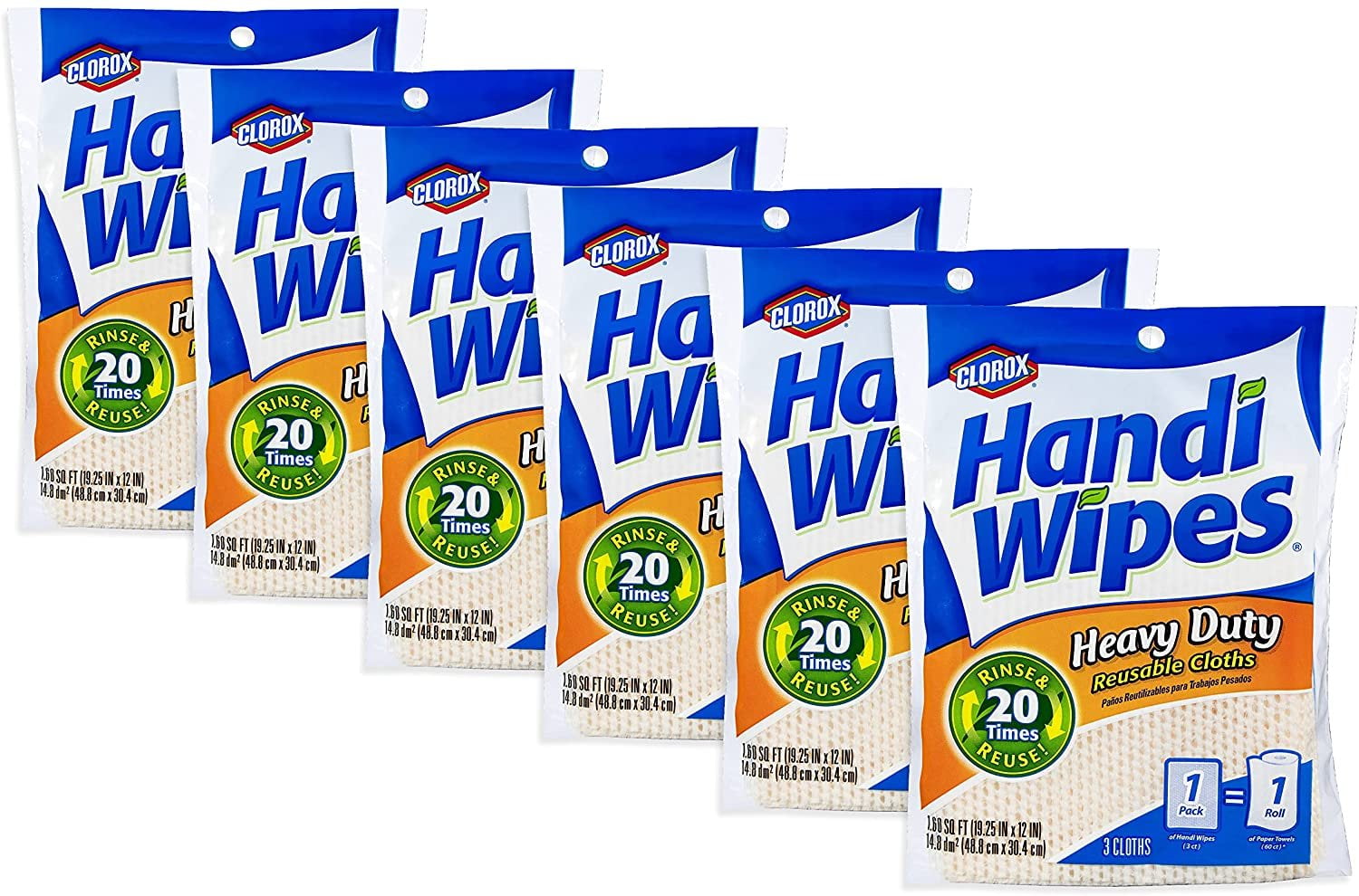 Handi Wipes Heavy Duty 3Ct 6-Pack - Walmart.com