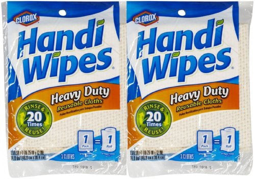 Handi Wipes Heavy Duty Reusable Cloths, Color May Vary - 3 ct - 2 pk ...