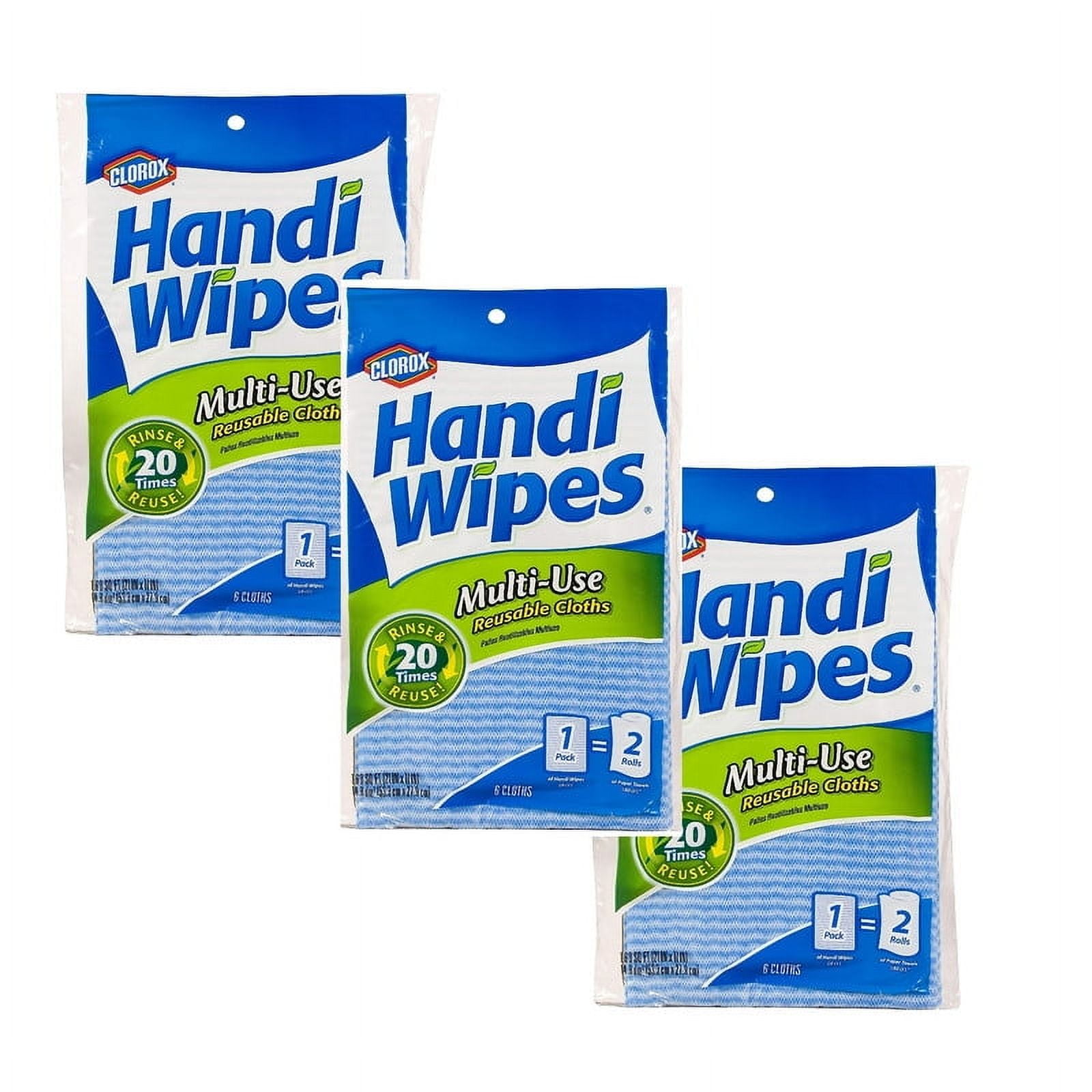 Handi Wipes Heavy Duty Multi-Use Reusable Cleaning Cloths for Kitchen ...