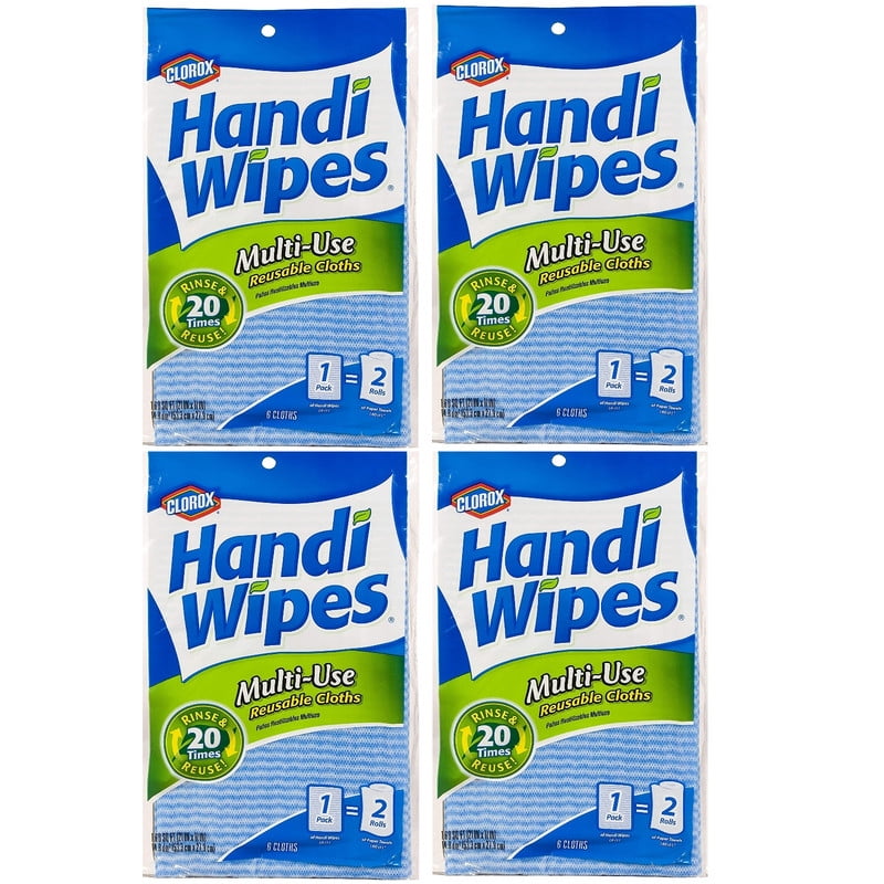Clorox Handi Wipes Reusable Cleaning Cloths, Super-Absorbent, Multi ...