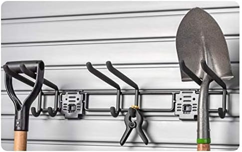 HandiWall 24" Locking 3-Hook Double Hook Slatwall Tool Storage Bar with ...