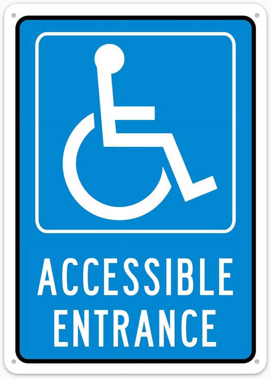 Handicap Accessible Entrance Caution Safety Signs, Warning Signs ...