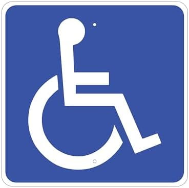 Handicap Accessible Symbol Sign - ADA Compliant Digitally Printed Text ...
