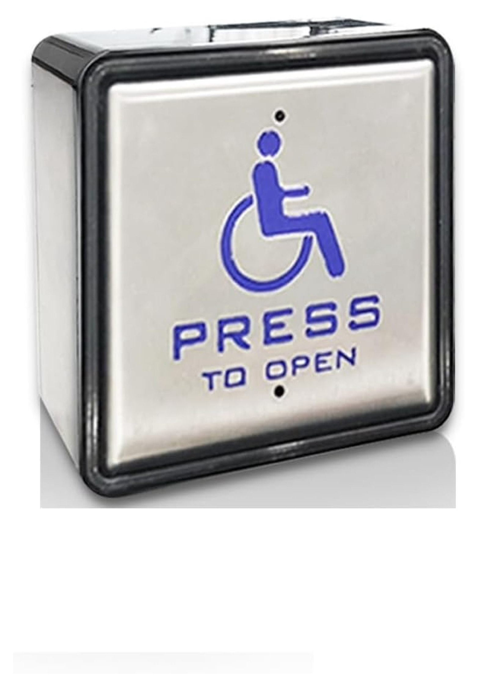 Handicap Door Access Wired Stainless Steel Push Button 4-1/2''(L) x4-1/ ...