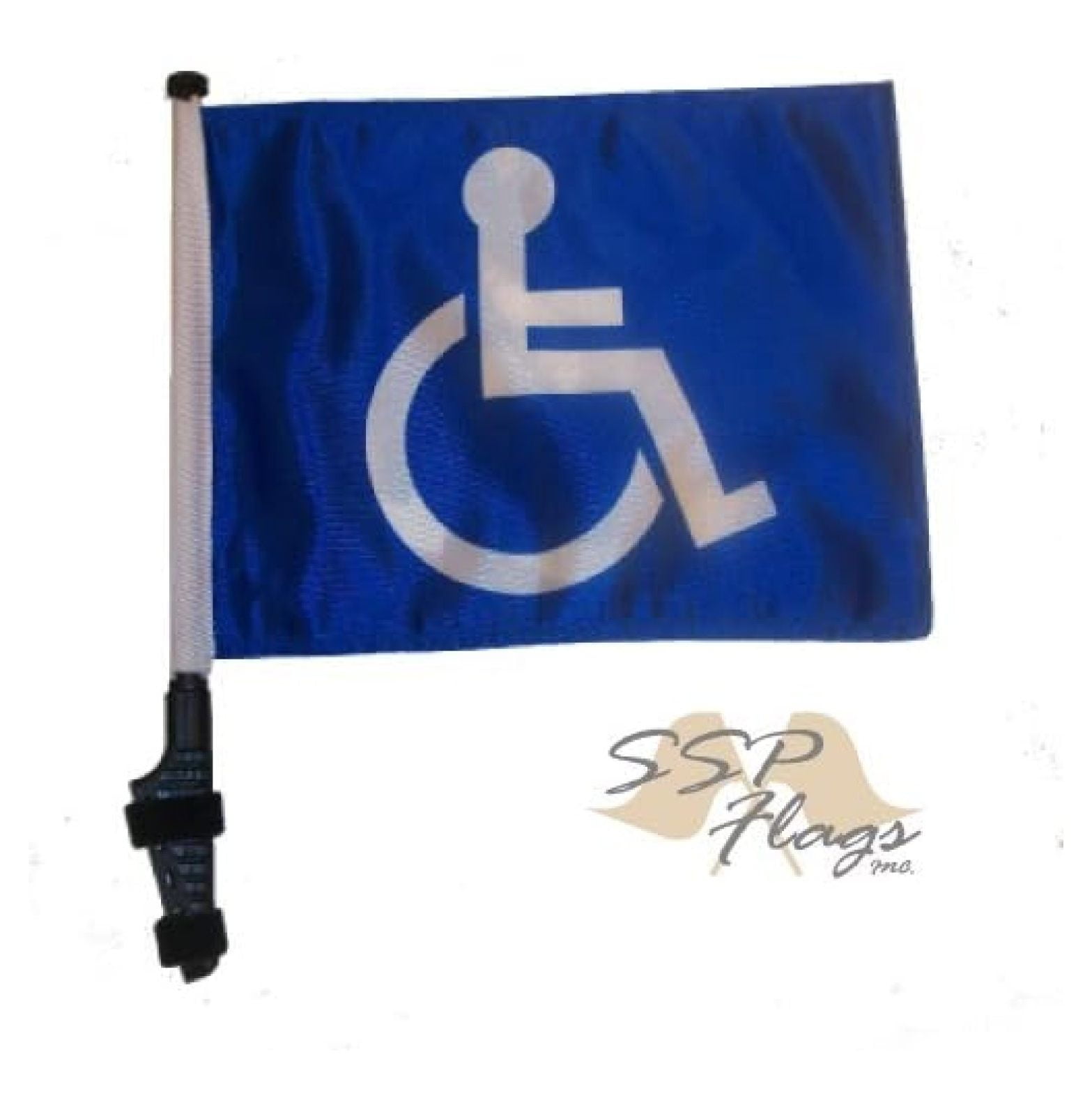 Handicap Golf Cart Flag with SICHEN EZ On & Off Bracket - Walmart.com