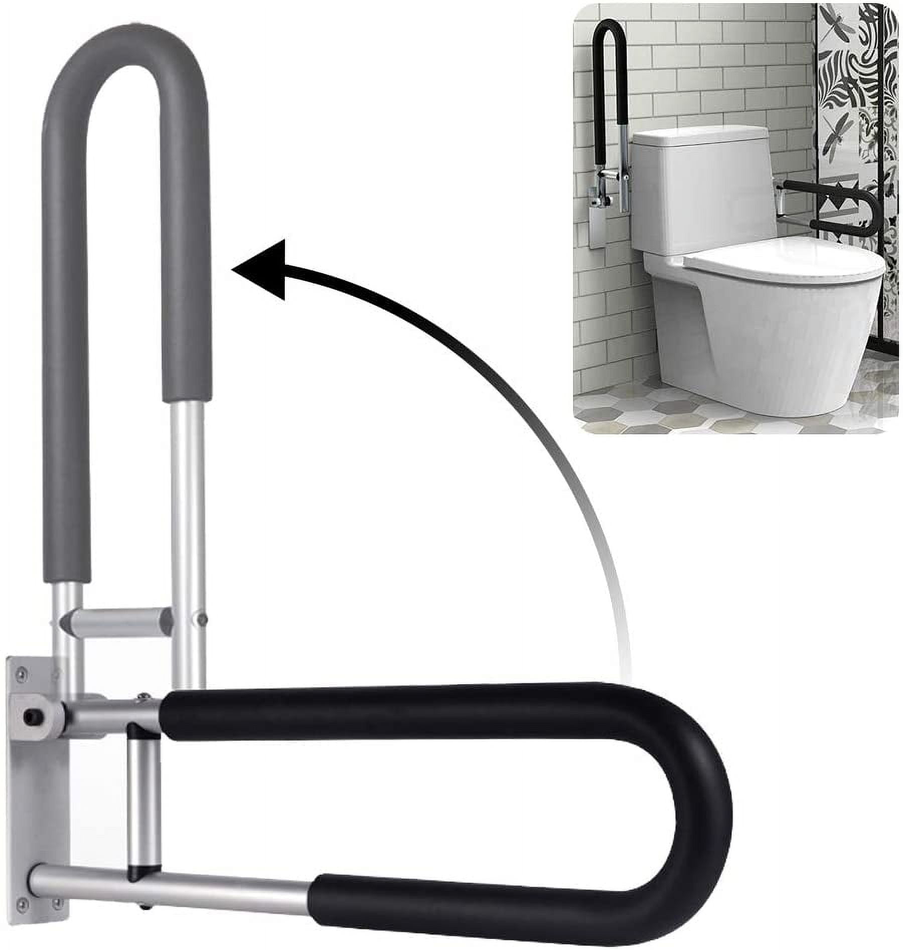 Handicap Grab Bars Rails 23.6 Inch Toilet Handrails Bathroom Safety Bar ...
