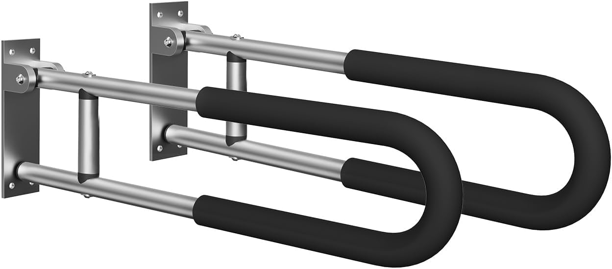 Handicap Grab Bars Rails 23.6 Inch Toilet Handrails Bathroom Safety Bar ...
