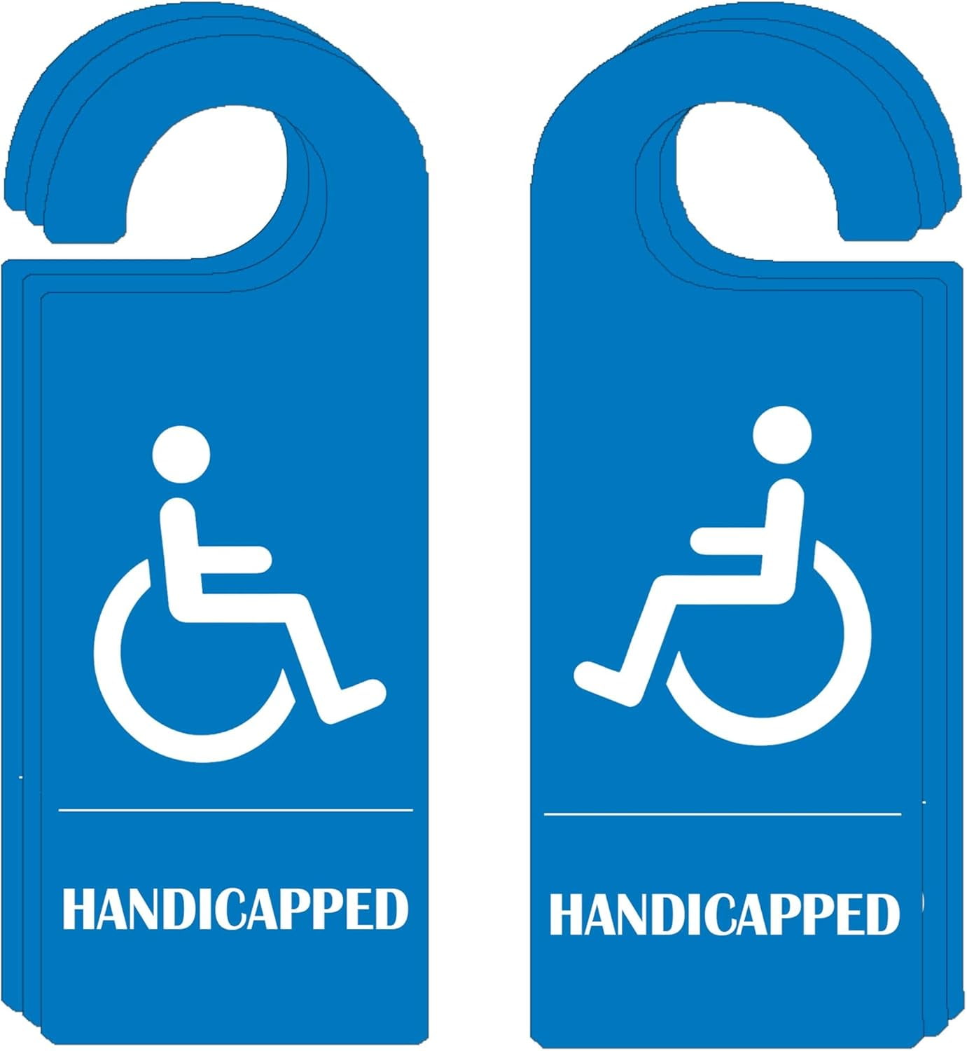 Handicap Parking Sign 3.5x8.5 Inch Parking Permit Safety Sign 2 Pcs ...