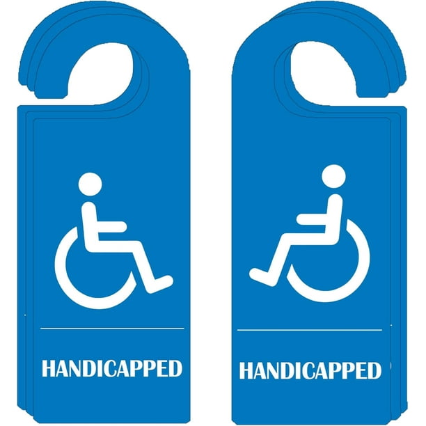 Handicap Parking Sign 3.5x8.5 Inch Parking Permit Safety Sign 2 Pcs ...