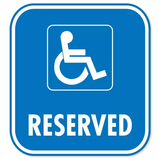 Handicap Parking Sign Sticker Decal Phone Decal Water Bottle Stickers ...