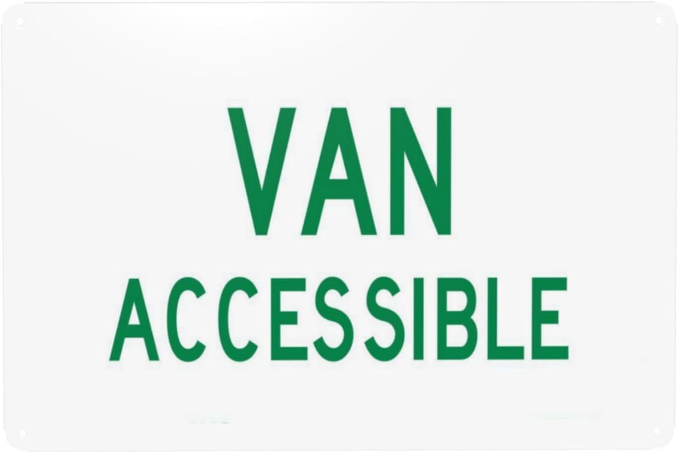 Handicap Parking Sign, Van Accessible Metal Signs, Cautions Security ...
