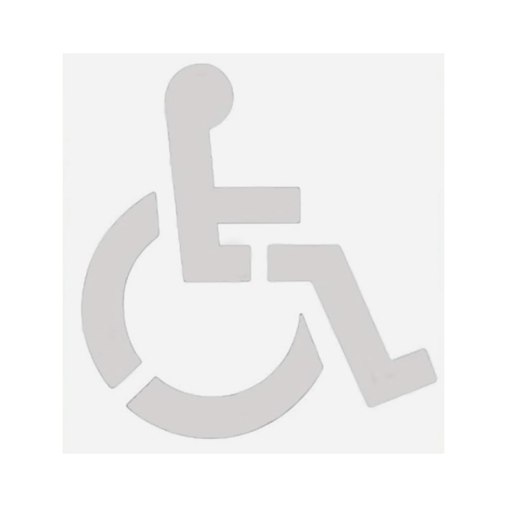 Handicap Parking Stencil Marker Symbol Template Reusable Parking Lot ...