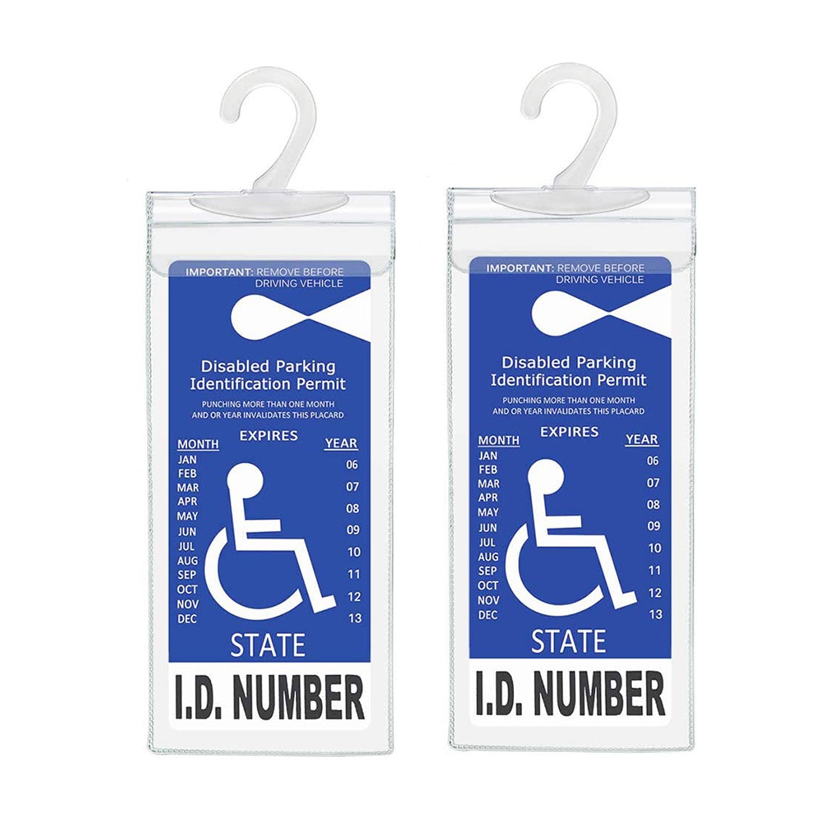 Handicap Placard Holder For Auto Ultra Transparent Parking Sign Holder ...