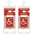 Plastic Handicap Placard Holder Cover Protector for Car Parking Permit ...